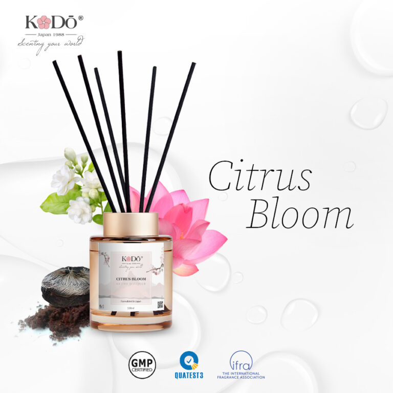 Bộ Que Khuếch Tán Tinh Dầu Nước Hoa Citrus Bloom - Kodo