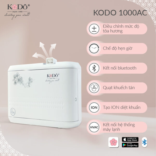 Máy phun tinh dầu Máy khuếch tán tinh dầu KODO 1000AC Không Gian 350m2 - Kodo