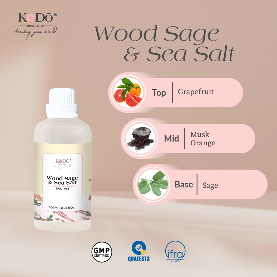 Tinh Dầu Nhập Khẩu Wood Sage & Sea Salt - Kodo
